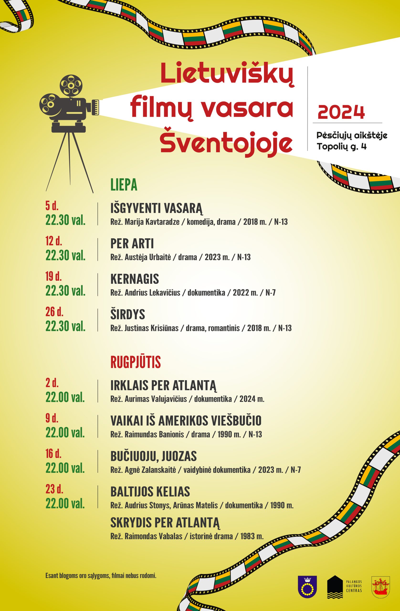 Lietuviškų filmų vasara Šventojoje. Bučiuoju, Juozas – Palangos ...
